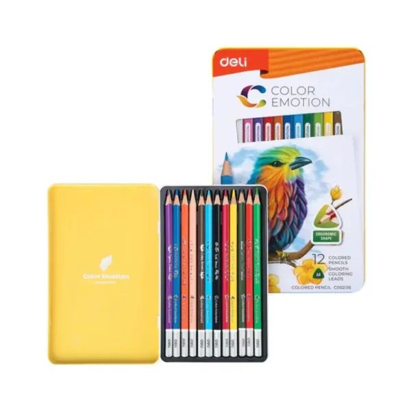 Deli Color Emotion 12 Colored Pencils – Akram Library
